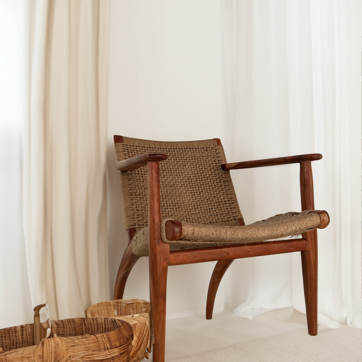 Jute woven occasional chair – Sugar Apple